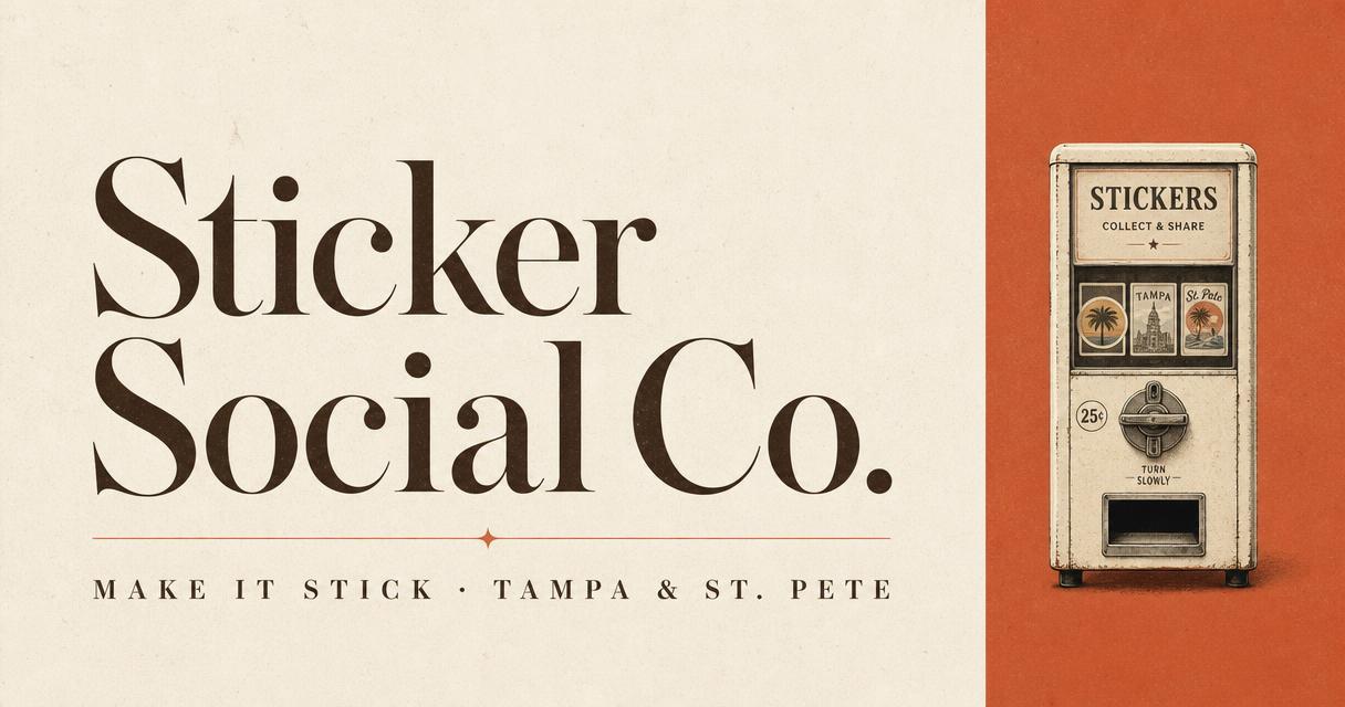 Sticker Vending Machine Rental Tampa & St. Pete | Unique Wedding ...